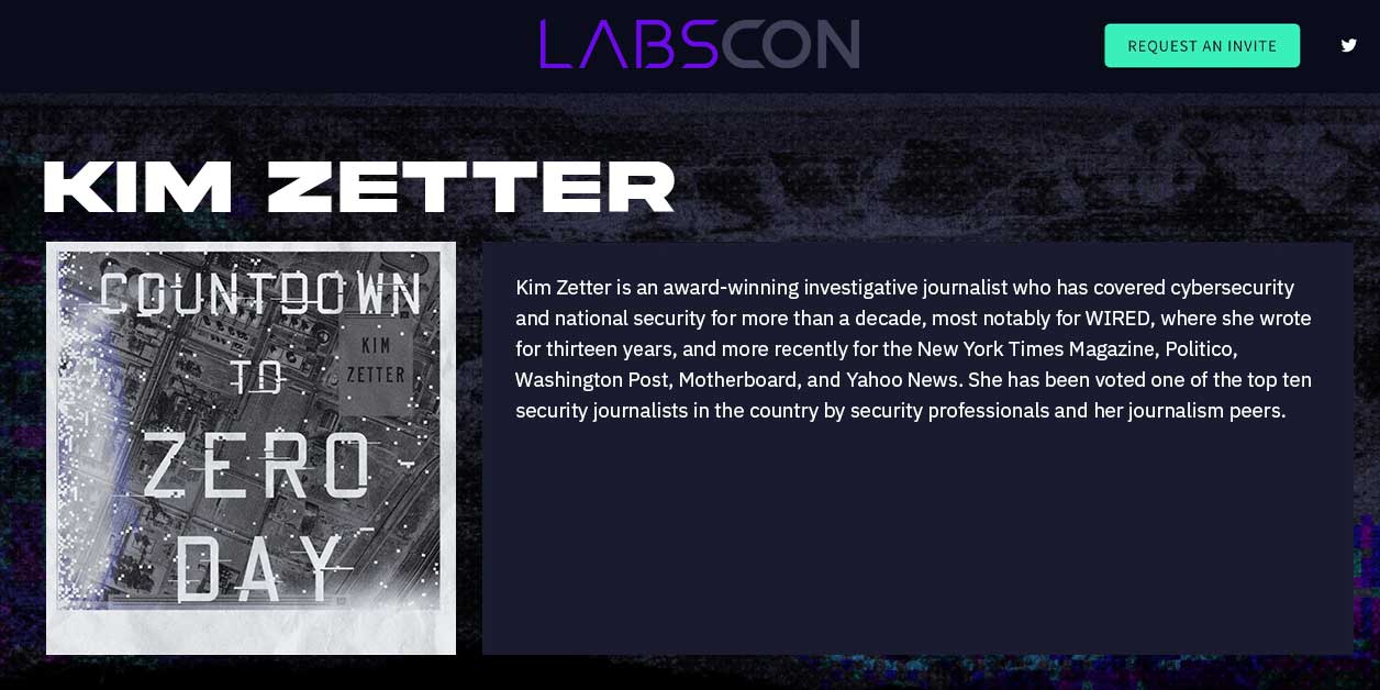 Kim Zetter - LABScon